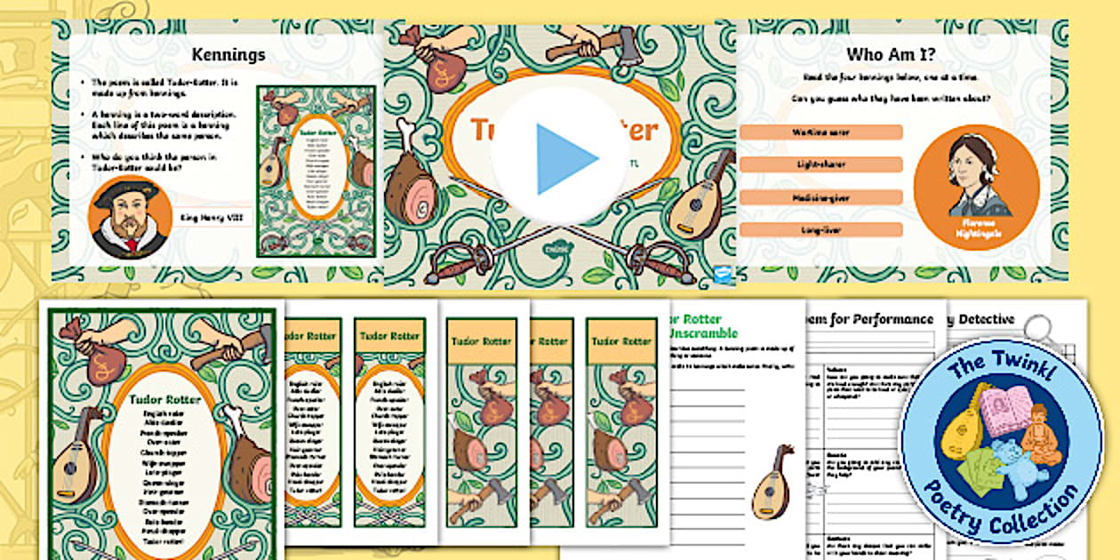 'Tudor-Rotter' – Henry VIII Kenning Poem for KS2 - Twinkl